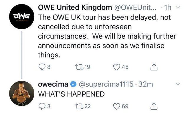 OWE News: UK expansion delayed after promoter sensationally resigns ...
