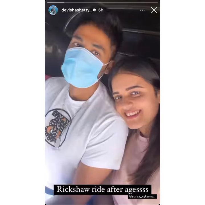 [Watch] "After ages" - Suryakumar Yadav enjoys auto-rickshaw ride with wife Devisha