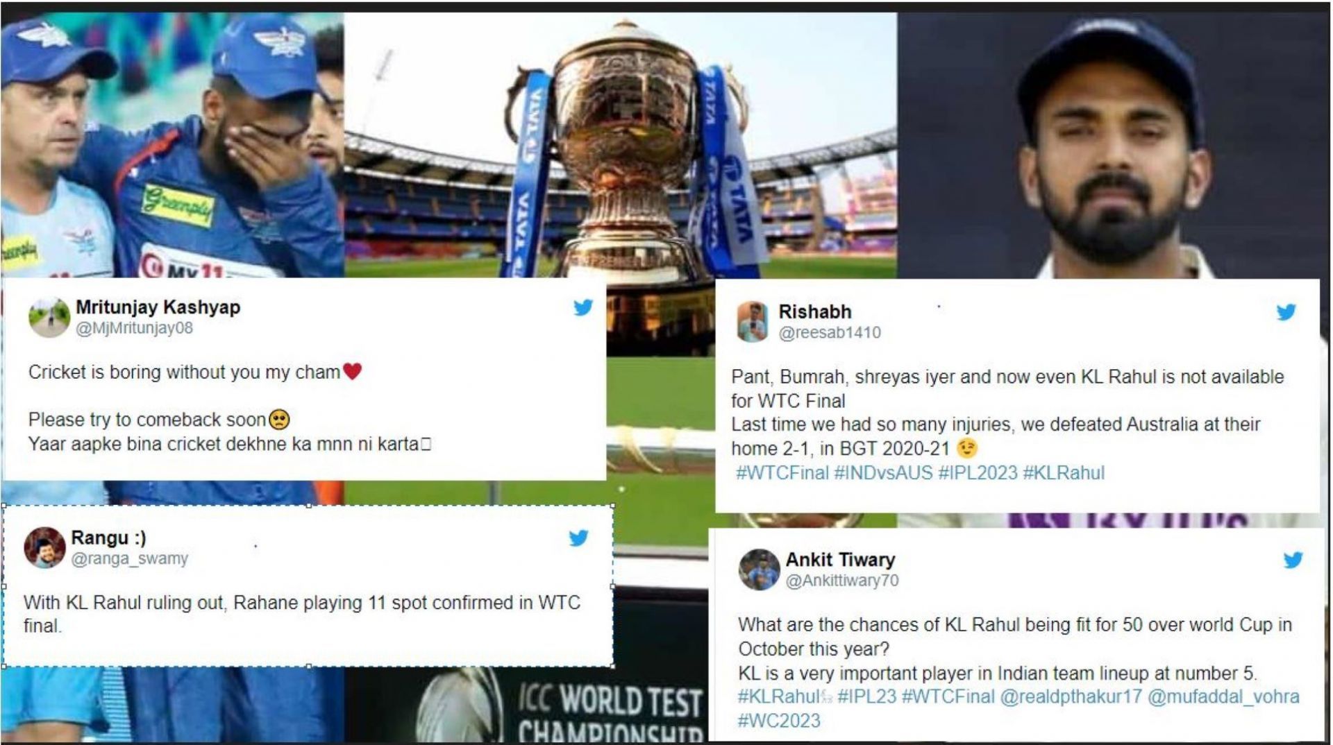 "Cricket is boring without you"- Twitter reacts to KL Rahul being ruled ...