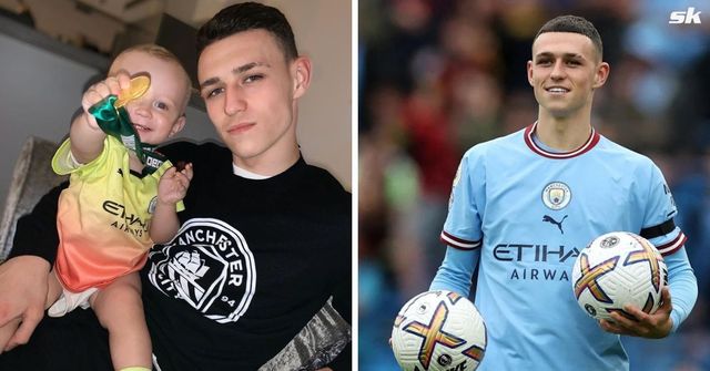 Manchester City star shares adorable moment alongside Phil Foden's son ...