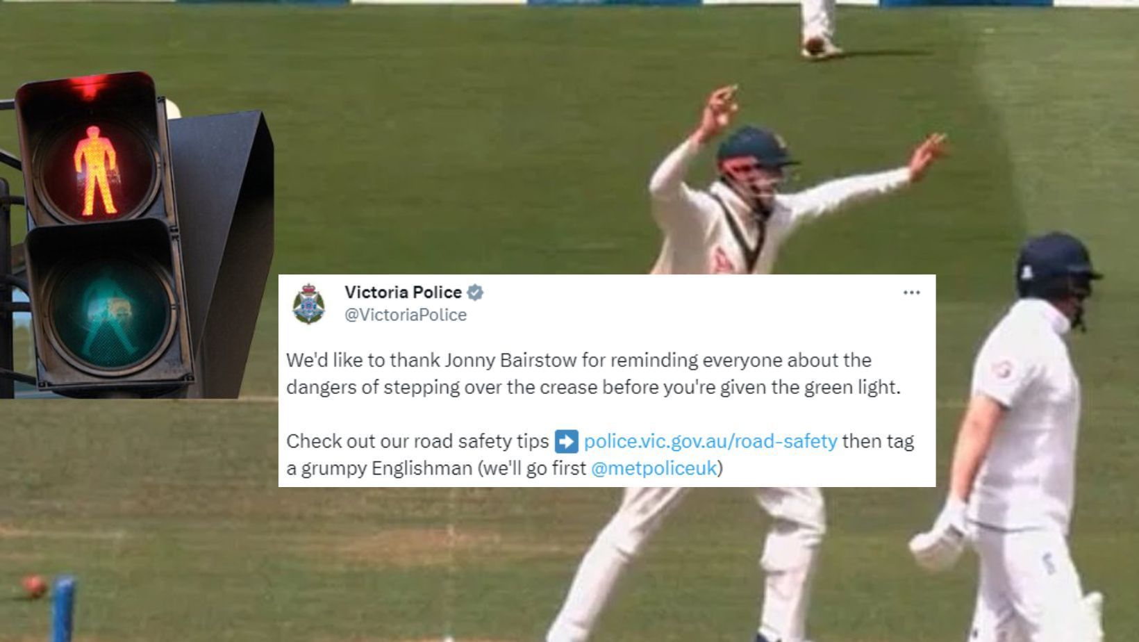 "We'd like to thank Jonny Bairstow" - Victoria Police trolls England ...