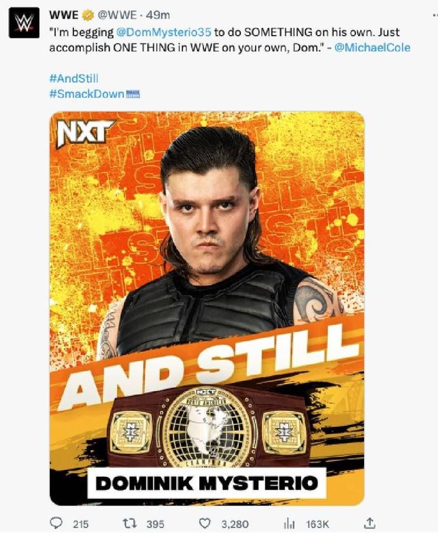 Dominik Mysterio successfully completes first title defense in ...