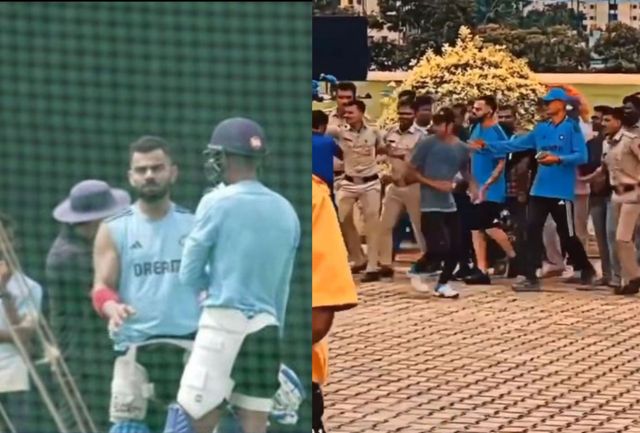 [Watch] Fans chant vociferously for Virat Kohli as he enters Alur ...