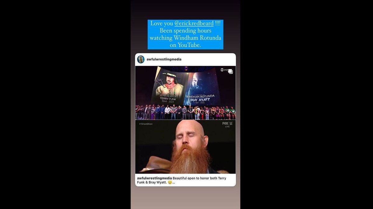 Lana sends a two-word message to Erick Rowan after Bray Wyatt tribute ...