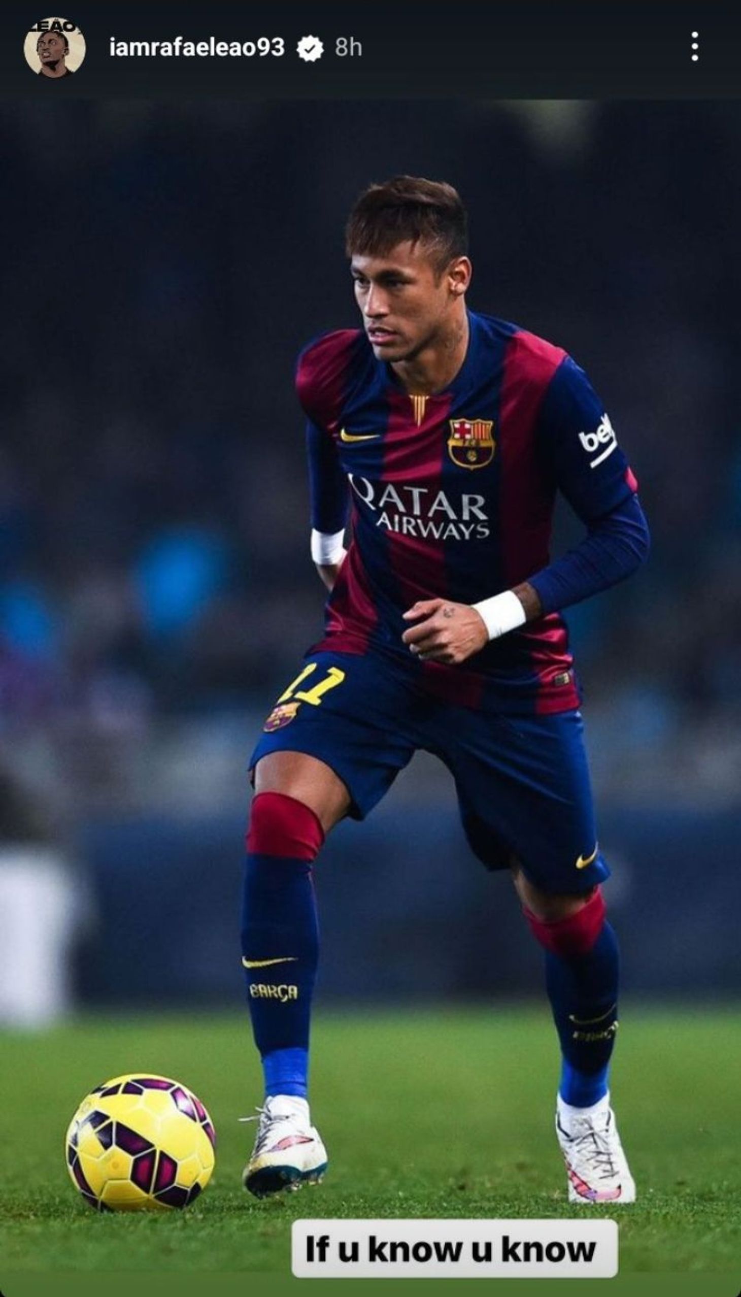 "If you know, you know" - Rafael Leao shares throwback image of Neymar ...