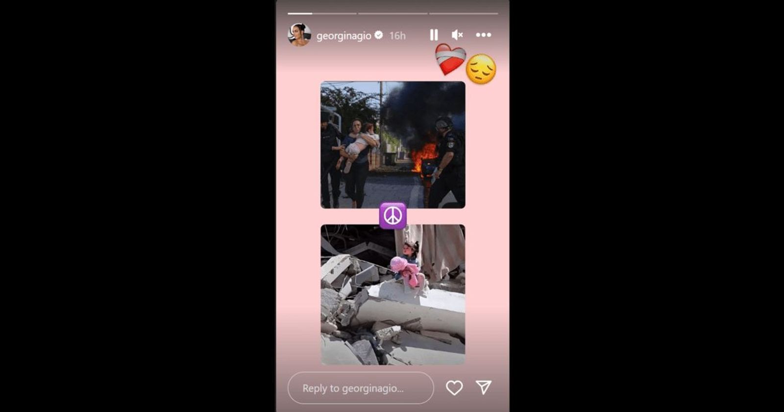 Cristiano Ronaldo's partner Georgina Rodriguez sends message of peace ...