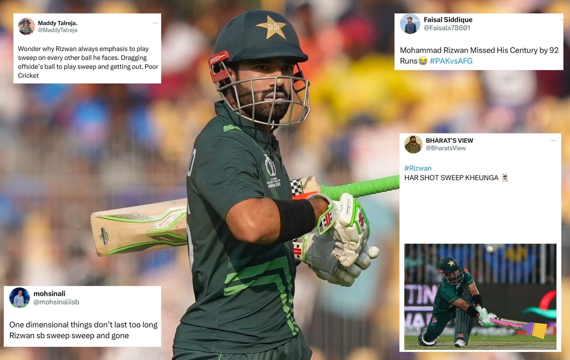 "Brainless batting" - Fans react as Mohammad Rizwan gets out cheaply in ...