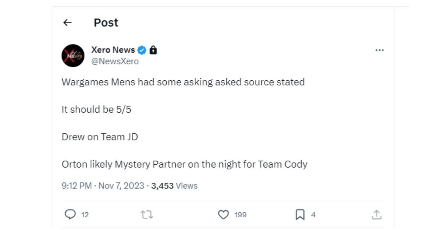 Details on mystery partner for team Cody Rhodes and fifth member of ...