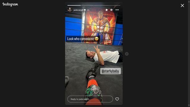 Jade Cargill has training session with current AEW champion