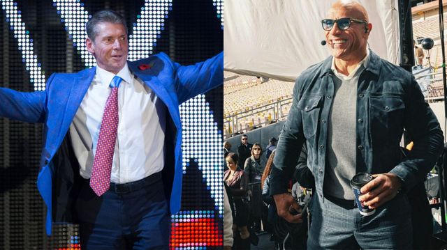 Vince McMahon spotted in a new look after The Rock joins WWE parent ...