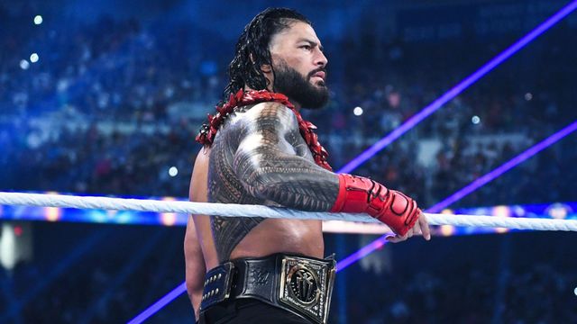 Roman Reigns fighting a massive WWE Superstar at an upcoming WWE ...