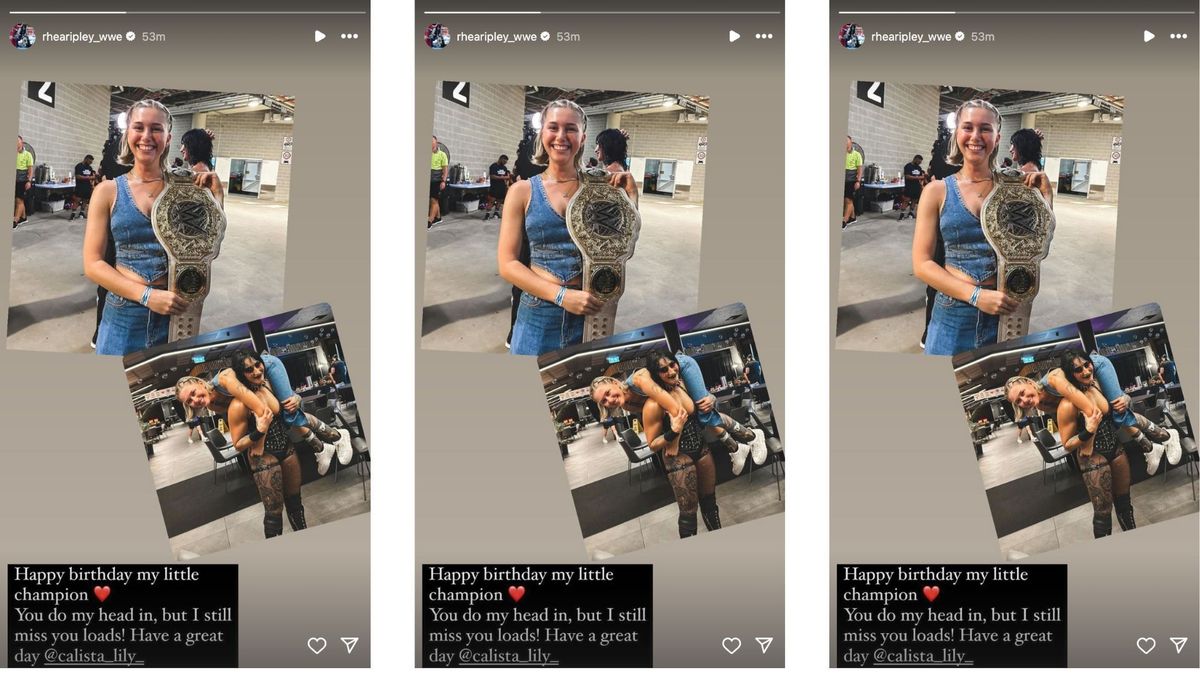 Rhea Ripley sends heartfelt message to real life family member