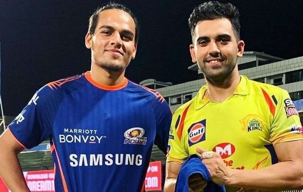 Who is Deepak Chahar's brother, Rahul Chahar?