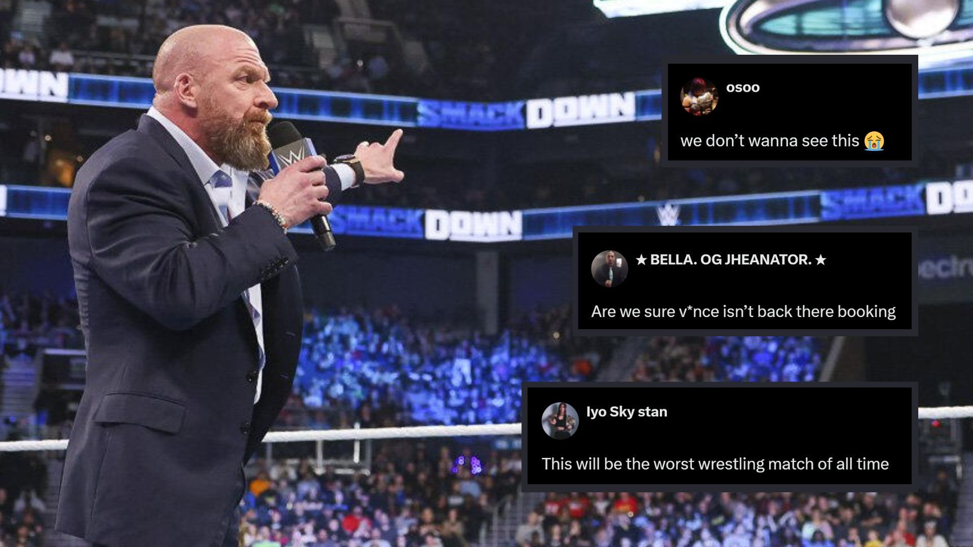 "Triple H signing their release papers after WrestleMania XL" - WWE ...