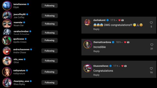 Titus O'Neil, Rhea Ripley, Otis and more react as former WWE star posts ...