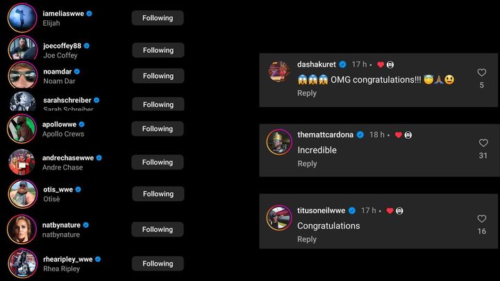 Titus O'Neil, Rhea Ripley, Otis and more react as former WWE star posts ...