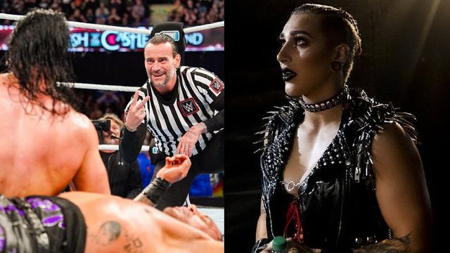 Rhea Ripley reacts to Damian Priest defeating Drew McIntyre with CM Punk's help at WWE Clash at ...