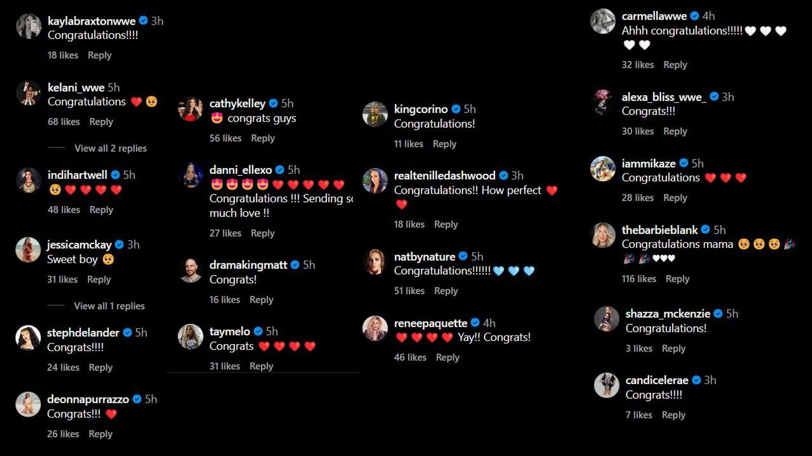 Alexa Bliss, Billie Kay, Kayla Braxton, and many others react as ex-WWE ...