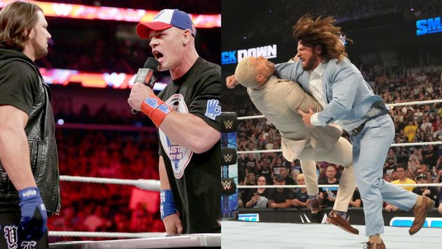 John Cena's cryptic post for AJ Styles after The Phenomenal One fakes ...