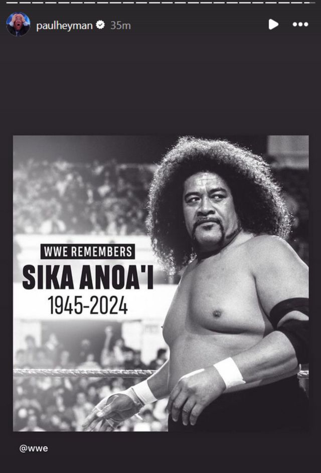 Paul Heyman shares heartbreaking tribute to Roman Reigns' father Sika