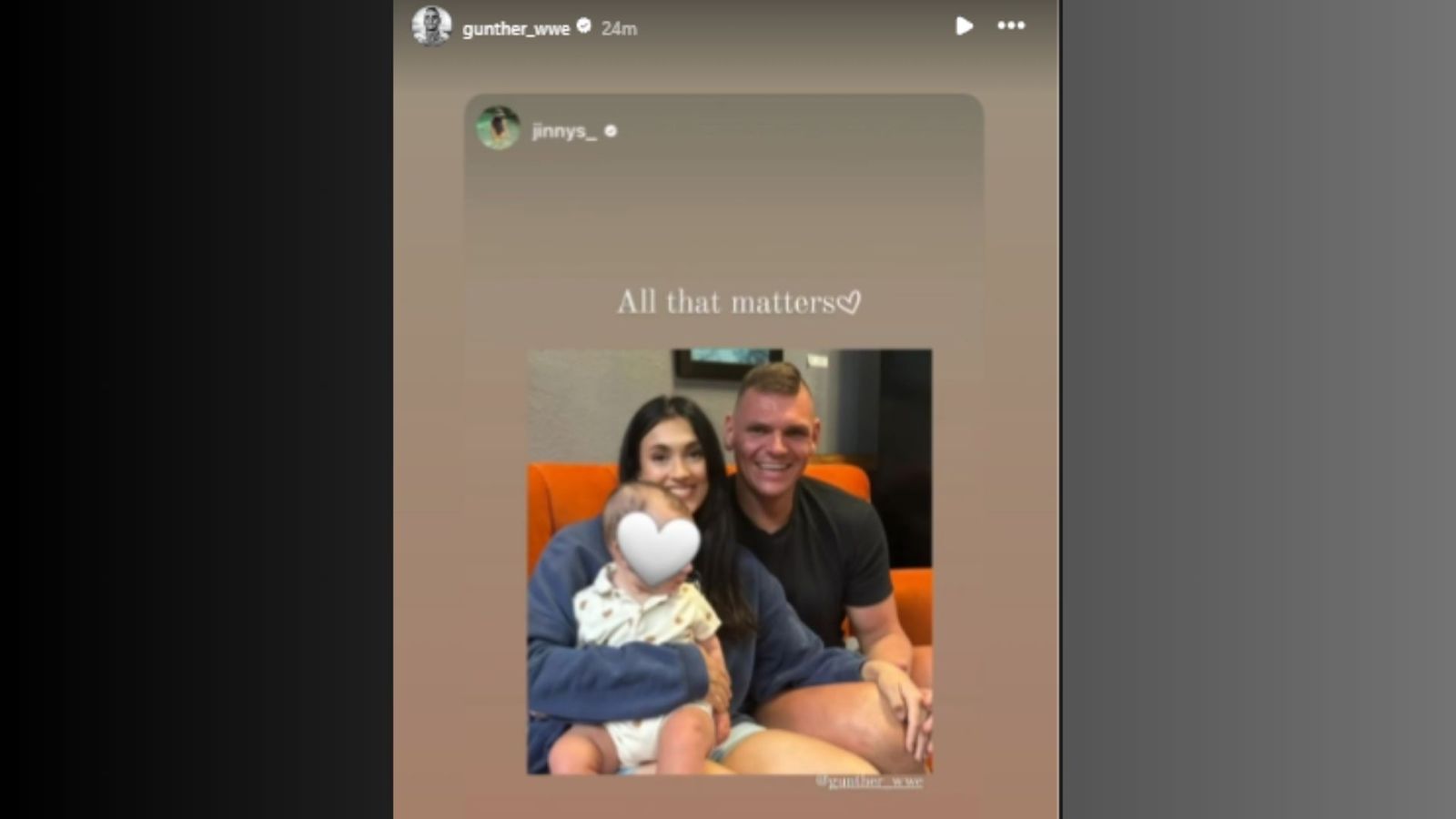 Gunther breaks character in emotional personal statement with his wife ...