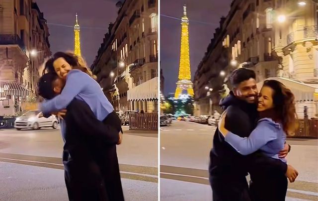 "I Eiffel You" - Sanju Samson and his wife Charulatha share a romantic ...