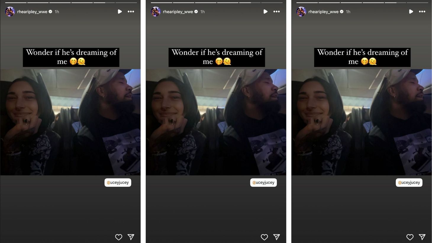 Rhea Ripley spotted traveling with Jey Uso; shares flirty message