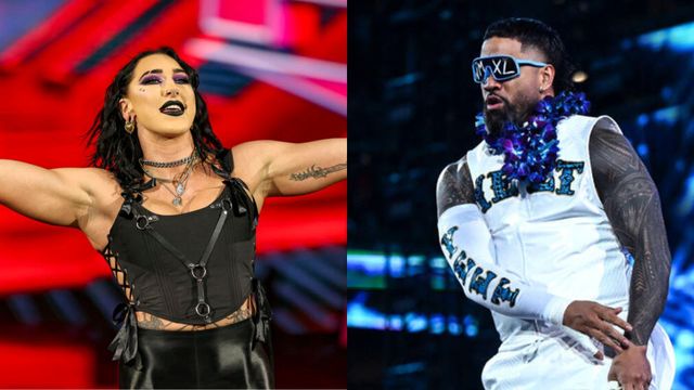 Rhea Ripley reacts to Jey Uso winning the WWE Intercontinental Championship