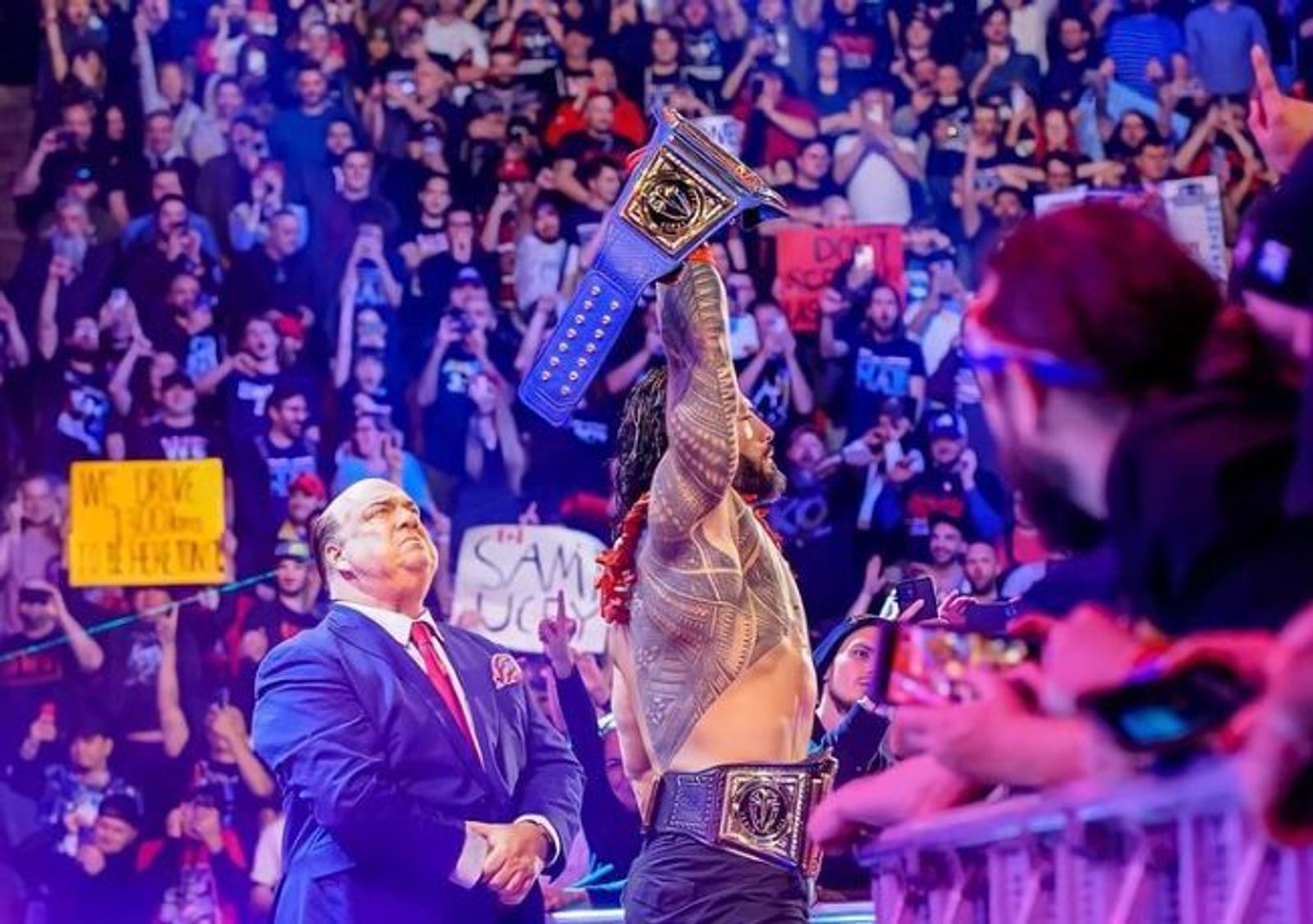 Paul Heyman family - father, mother, and kids