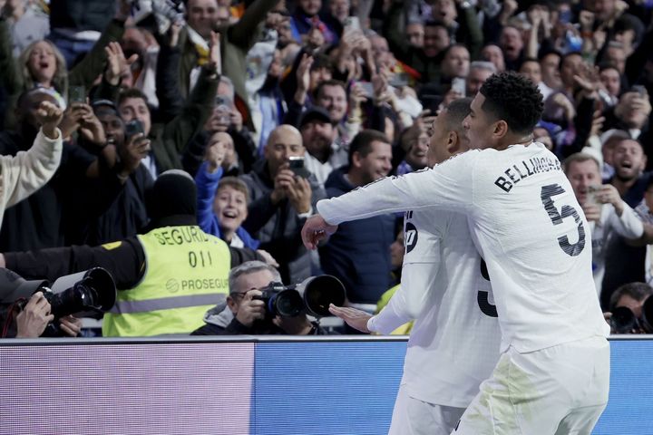 Kylian Mbappe celebrates wildly after scoring for Real Madrid on El ...
