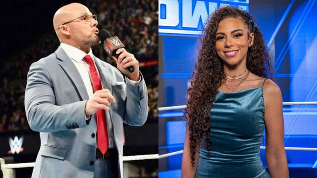 Adam Pearce sends a message to Samantha Irvin after she confirms her ...