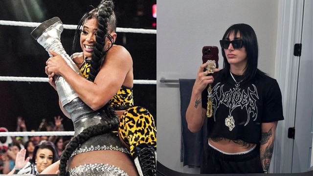Rhea Ripley and Bayley receive a message from Bianca Belair after major ...
