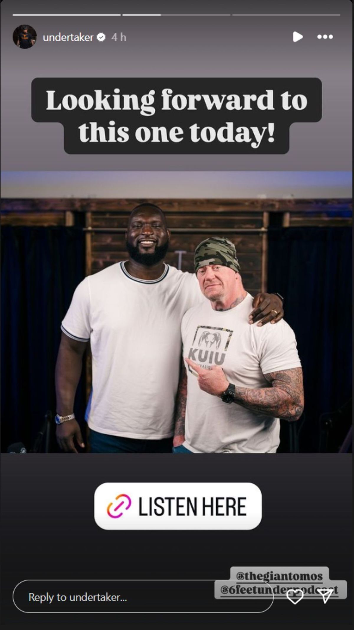 The Undertaker shares potential return match tease