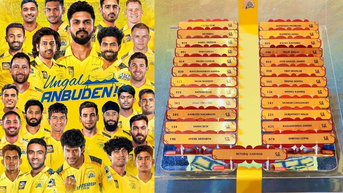 CSK Team 2025 - Complete Chennai Super Kings Squad and Players List