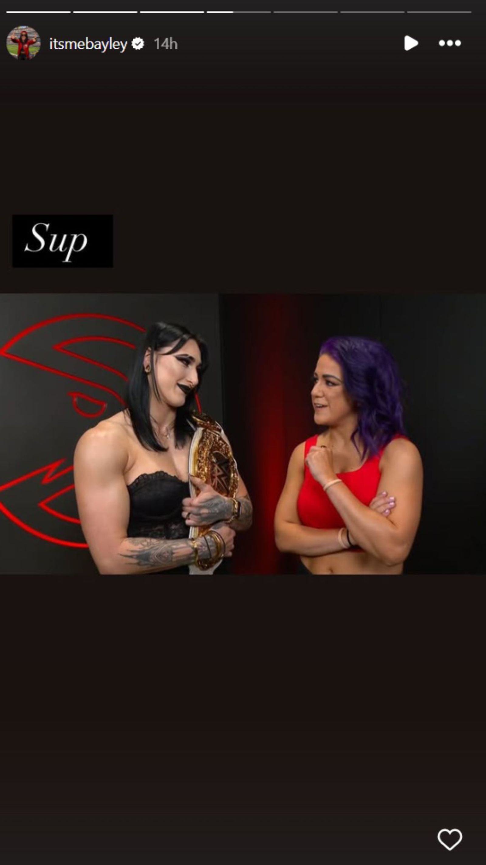 Bayley sends a one-word message to Rhea Ripely following WWE RAW exchange