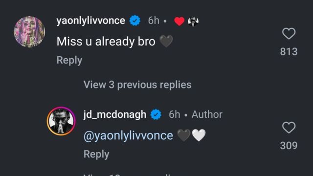 Liv Morgan sends an emotional message to JD McDonagh after his ...