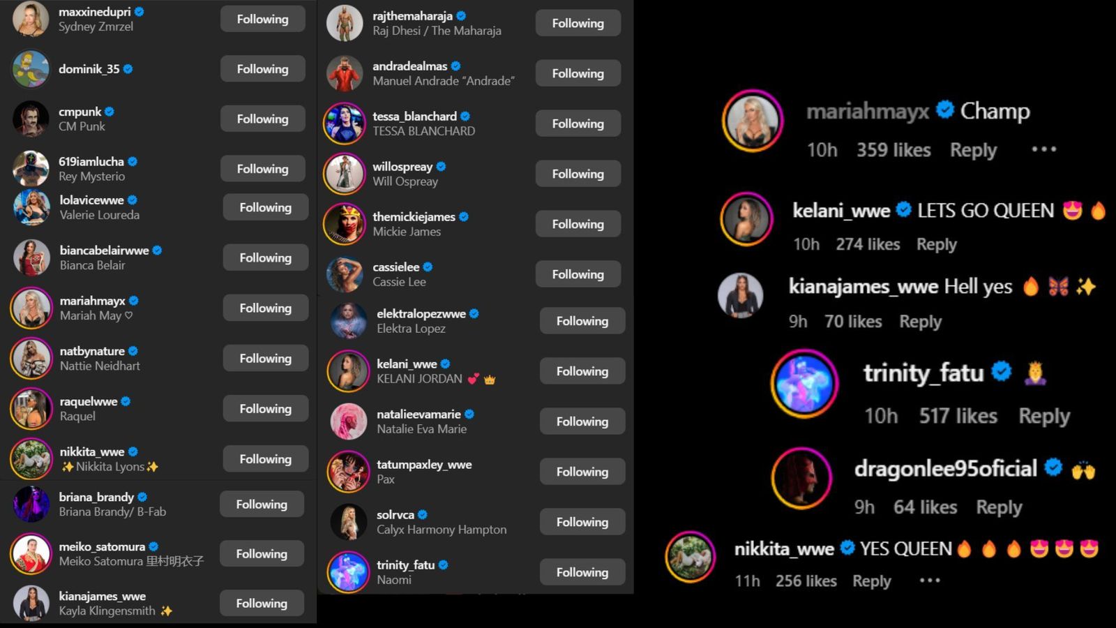 Dominik Mysterio, Mariah May, CM Punk, and others react to Charlotte Flair's personal update ...