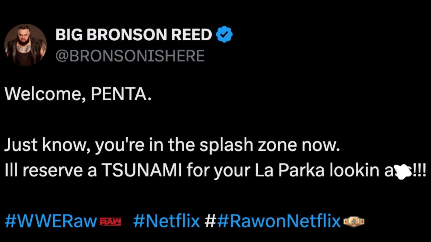 Bronson Reed sends chilling welcome message to Penta following his WWE ...