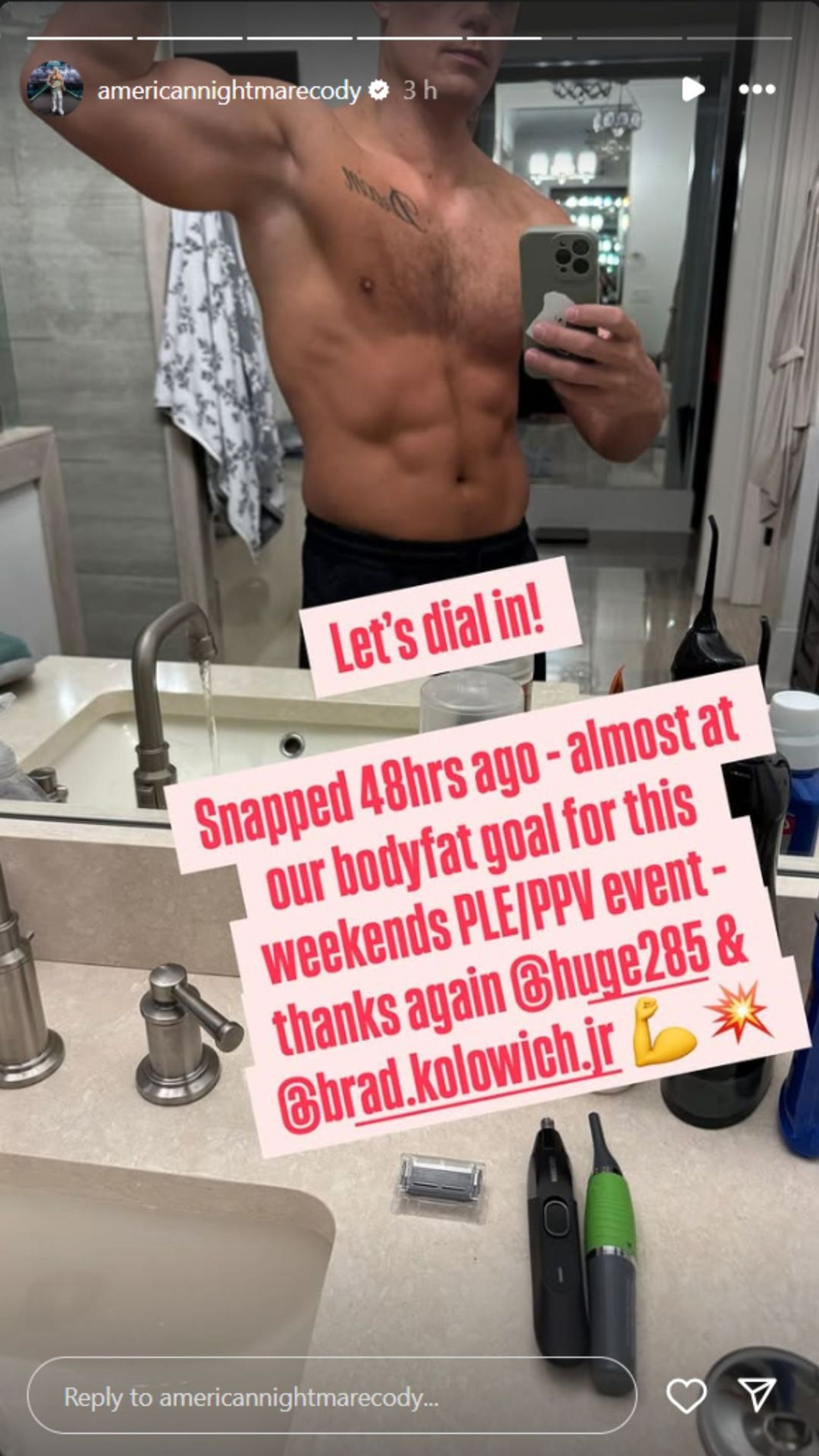 Cody Rhodes shows off impressive body transformation ahead of WWE Royal ...