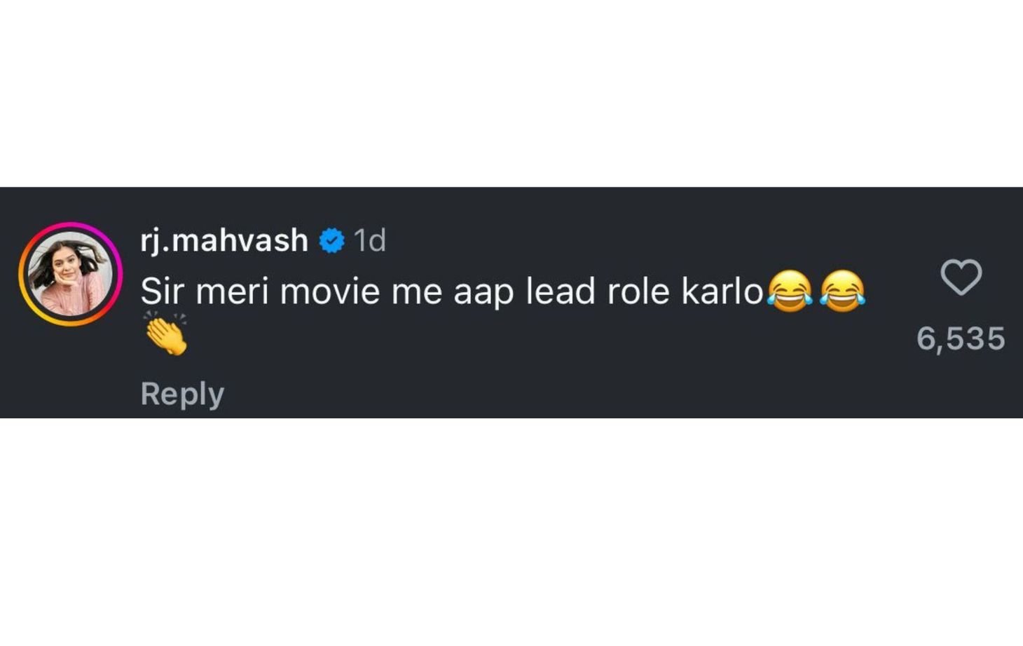 RJ Mahvash drops hilarious comment on Yuzvendra Chahal’s Holi video at ...