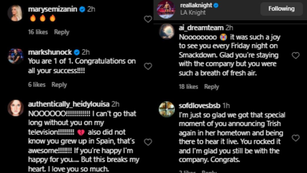 Beloved WWE star bids farewell saying she's leaving; Maryse, LA Knight ...