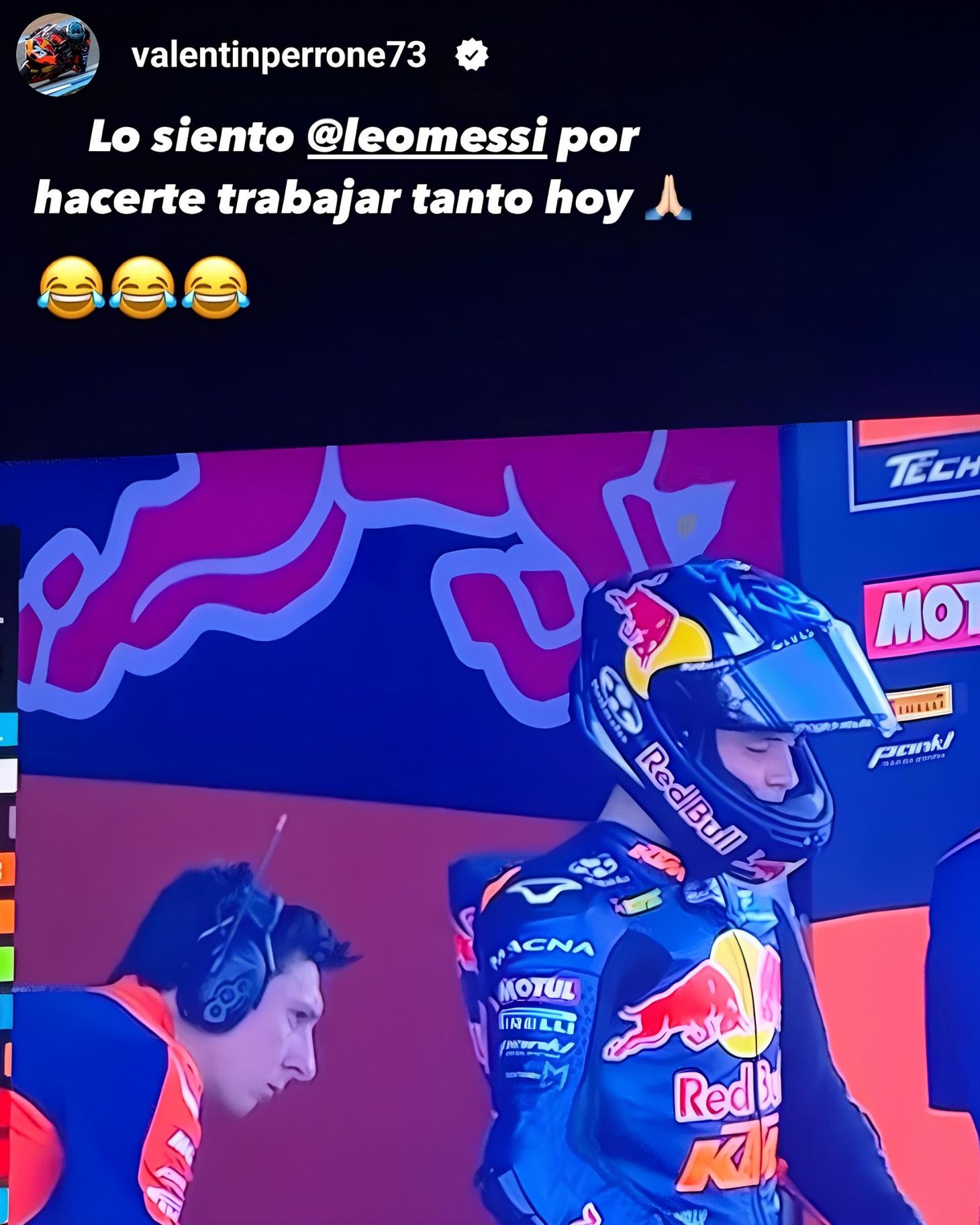 “Sorry Leo Messi for making you work so hard” - MotoGP rider shares ...