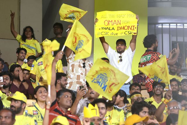 Kollywood's 'Thala' in attendance at Chepauk Stadium for CSK vs SRH IPL ...