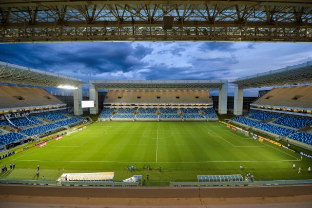 Brazil opens unfinished Arena Pantanal World Cup stadium in Cuiaba