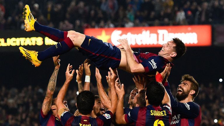 Messi's La Liga record recreated on FIFA 15