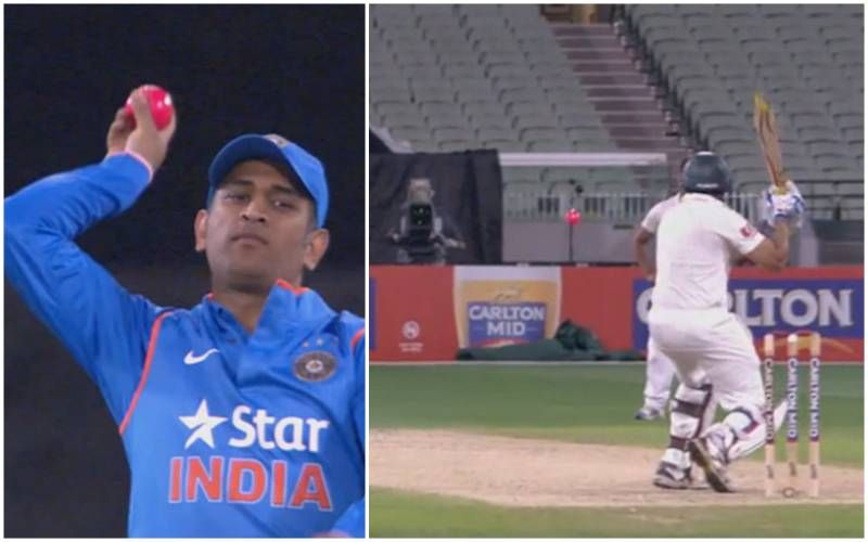 India's role in approving Day/Night Tests - MS Dhoni bowls with pink ...